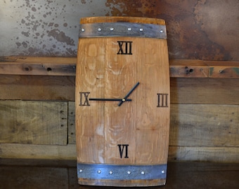 Wine Barrel Stave Clock - Etsy
