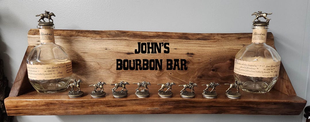 Personalized Bottle Stopper Display for Blantons Race Horse ...