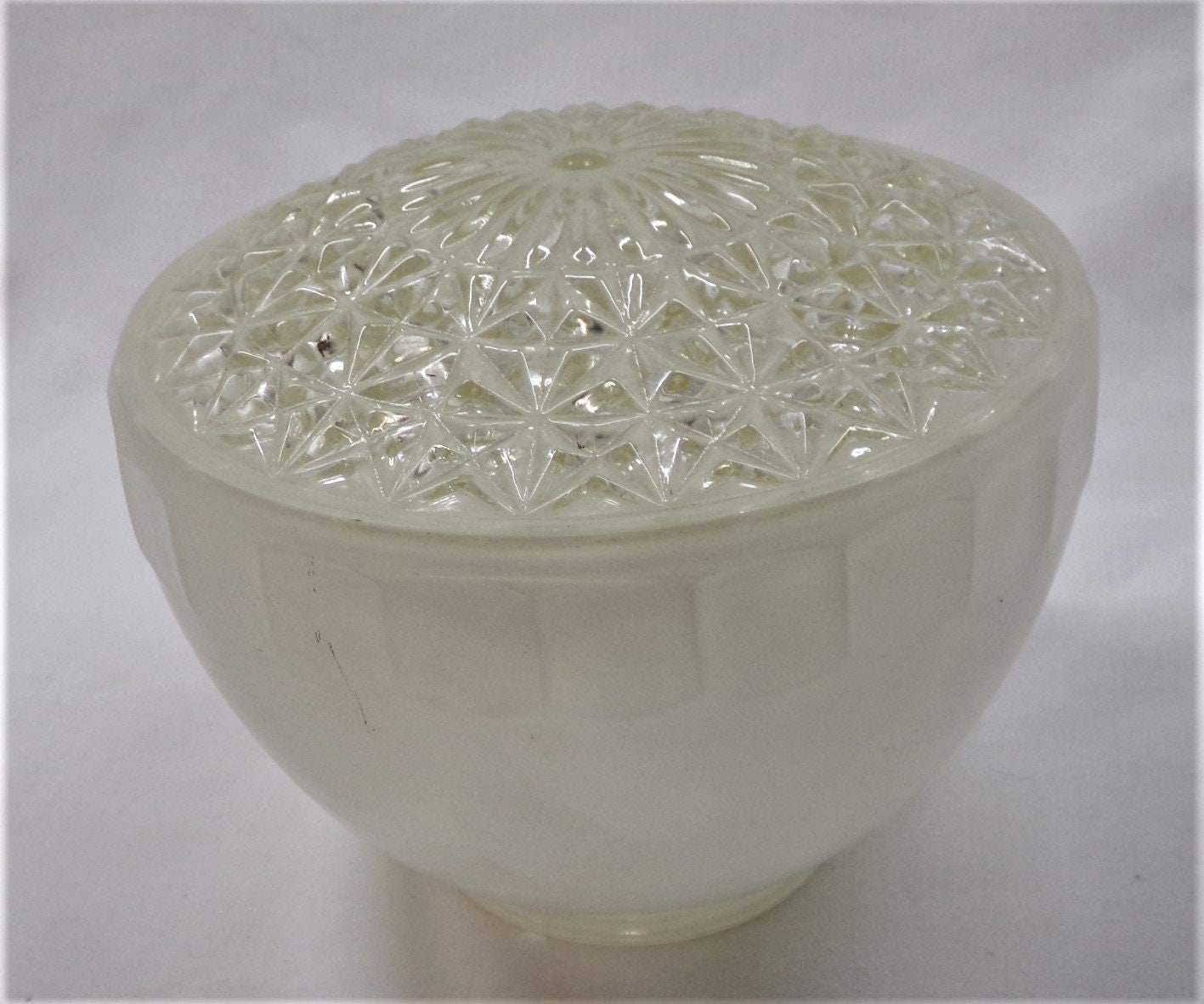 White Glass Ceiling Light Cover With 3 1/2 Fitter - Etsy