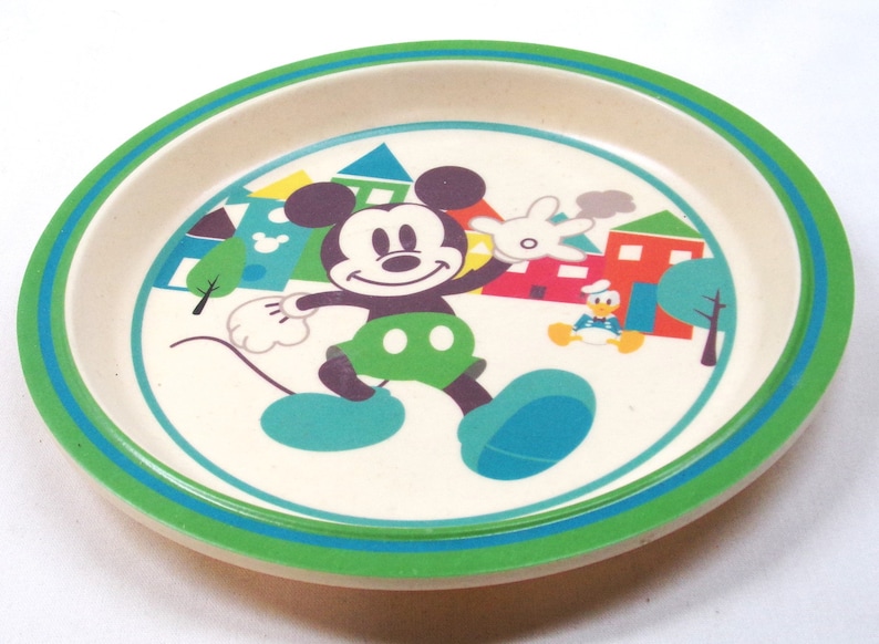 Disney's Mickey Mouse Bowl & Plate 1960s - Etsy