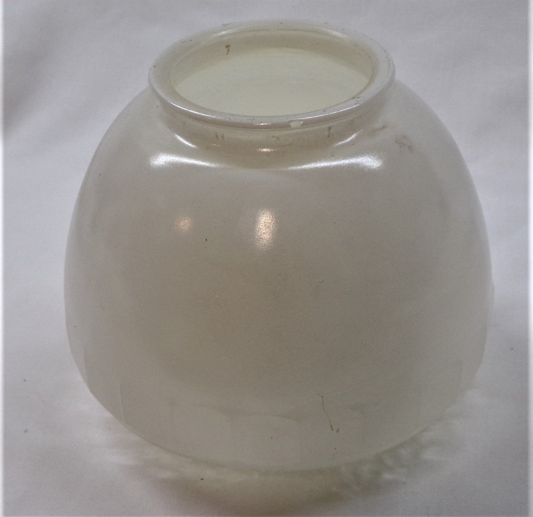 White Glass Ceiling Light Cover With 3 1/2 Fitter - Etsy