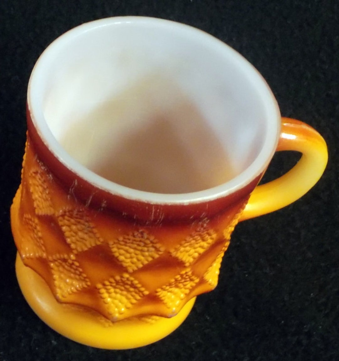 Orange Fire King 'kimberley' Oven Proof Mug - Etsy