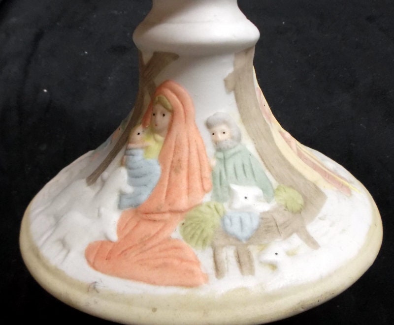 Lefton 'the Christopher Collection' Nativity Candlestick 03430 With ...