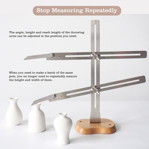 Pottery Throwing Gauge, Stainless Steel Pottery Measuring Guage Tool ...