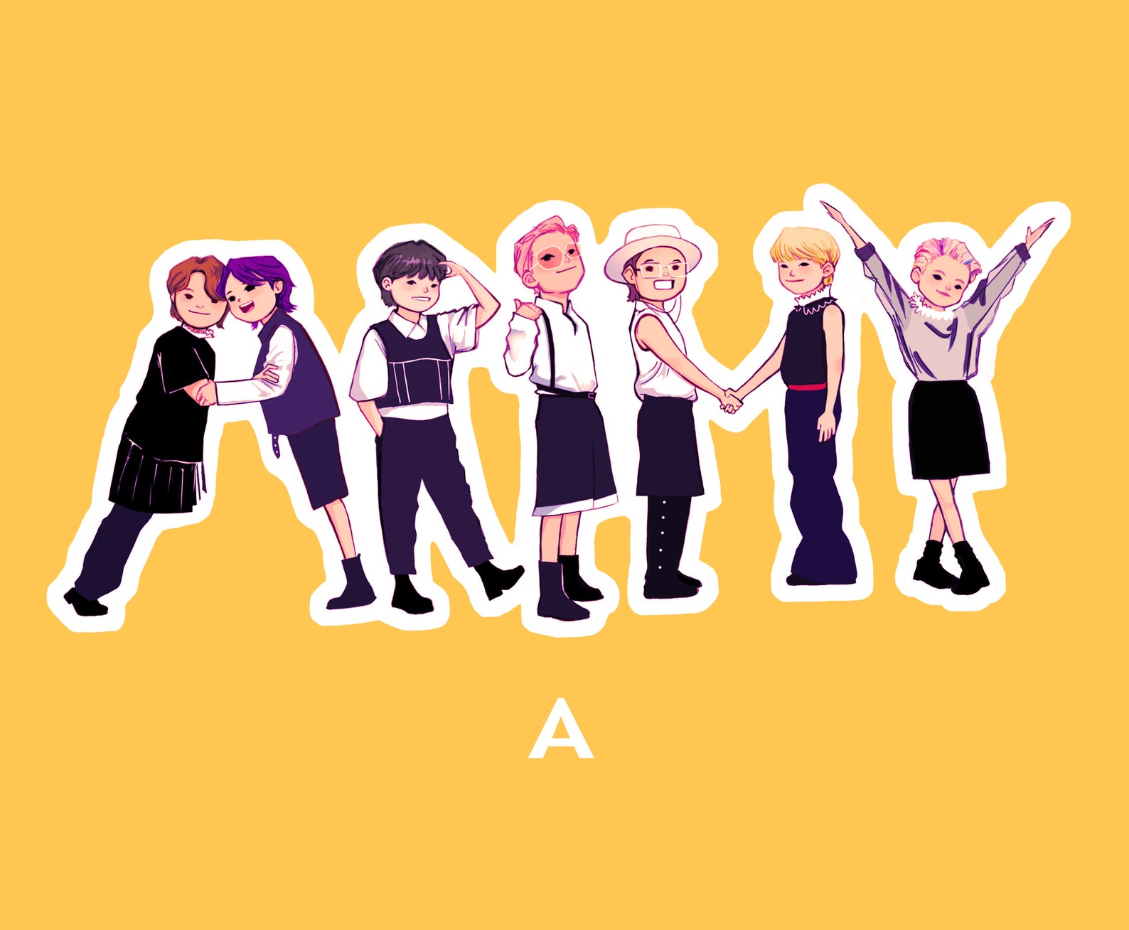 BTS Butter Inspired Stickers Weatherproof - Etsy