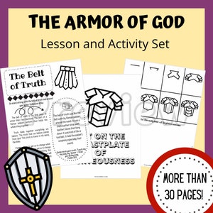 The Armor of God for Kids (printable, Sunday School, Children's Church ...