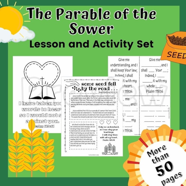Parable of the Sower Activities - Etsy