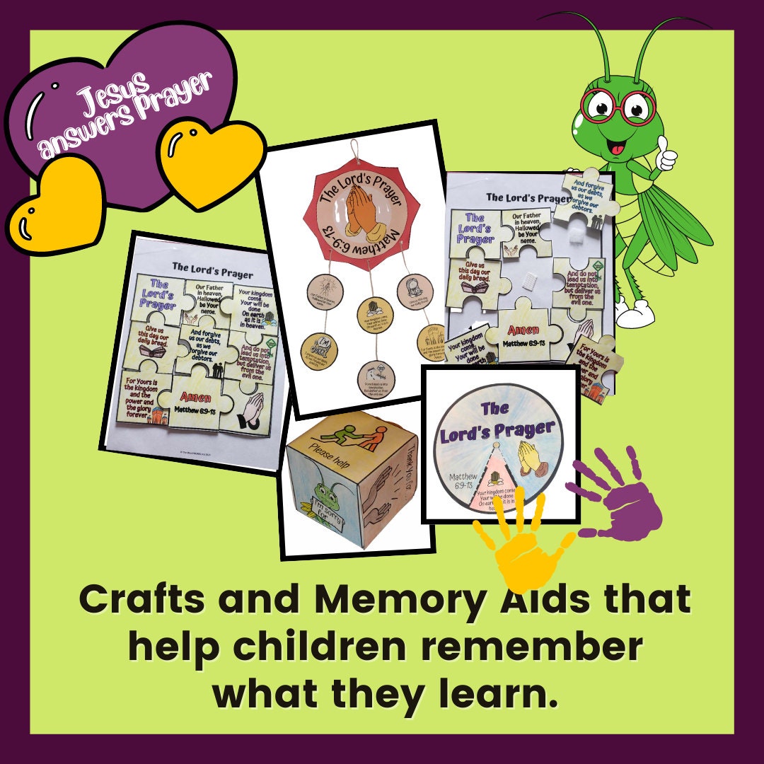 All About Prayer With the Lord's Prayer - Lesson and Activity Set ...