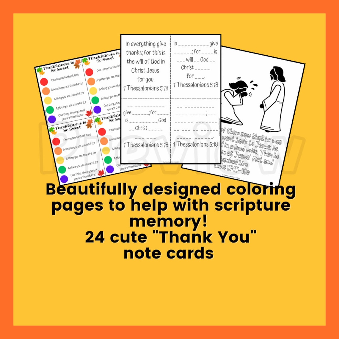 O, Give Thanks to the Lord! Children's Lesson & Activity Set /printable ...