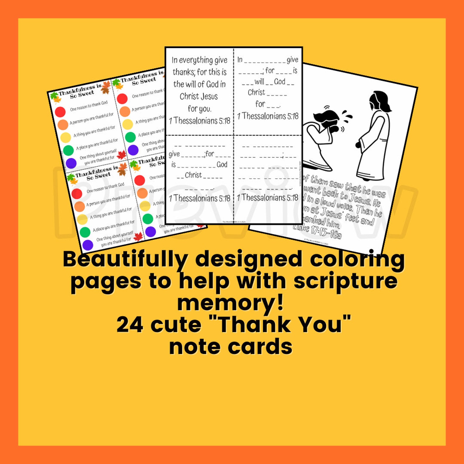 O, Give Thanks to the Lord! Children's Lesson & Activity Set /printable ...