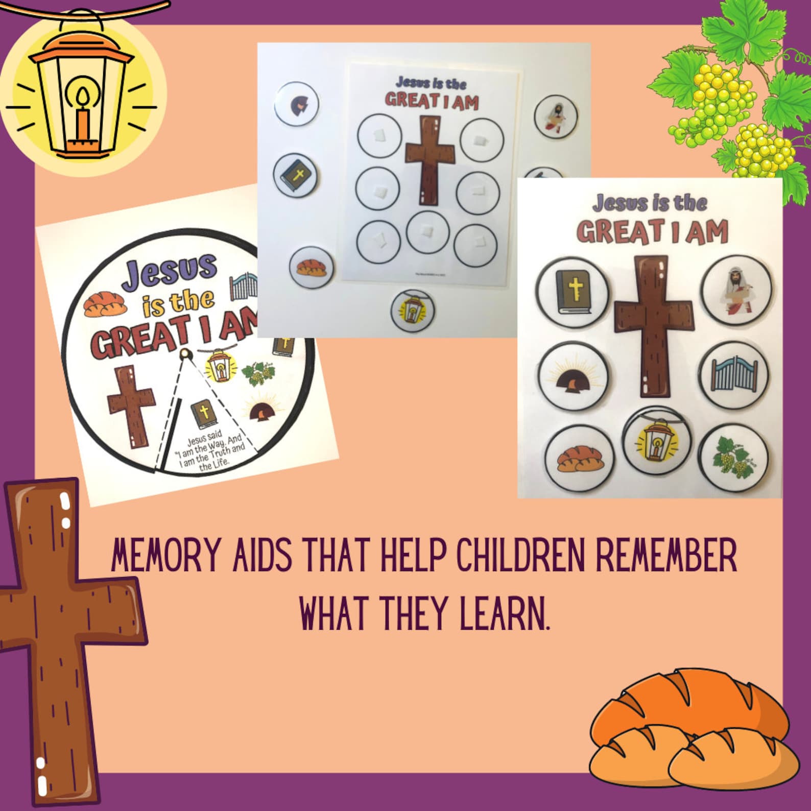 Seven "i Am" Statements of Jesus for Kids (printable, Sunday School ...