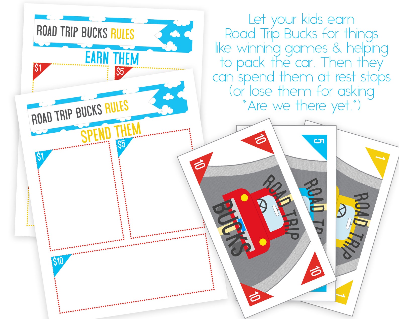 Road Trip Activity Kit Car Games Travel Game Travel - Etsy