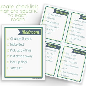 Editable + Printable Weekly Cleaning Checklist 8.5"x11, A4 and A5 - Etsy