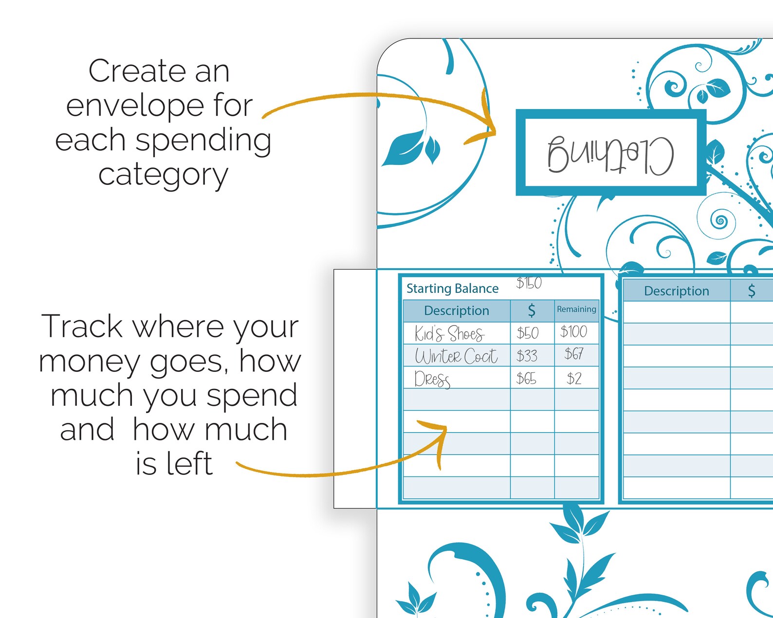 Cash Envelopes Set of 8 Cash Envelope System Cute Cash | Etsy