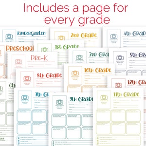 Kid's Memory Journal - School Memory Book - First Day of School ...