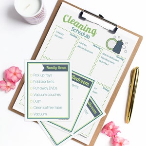 Editable + Printable Weekly Cleaning Checklist 8.5"x11, A4 and A5 - Etsy