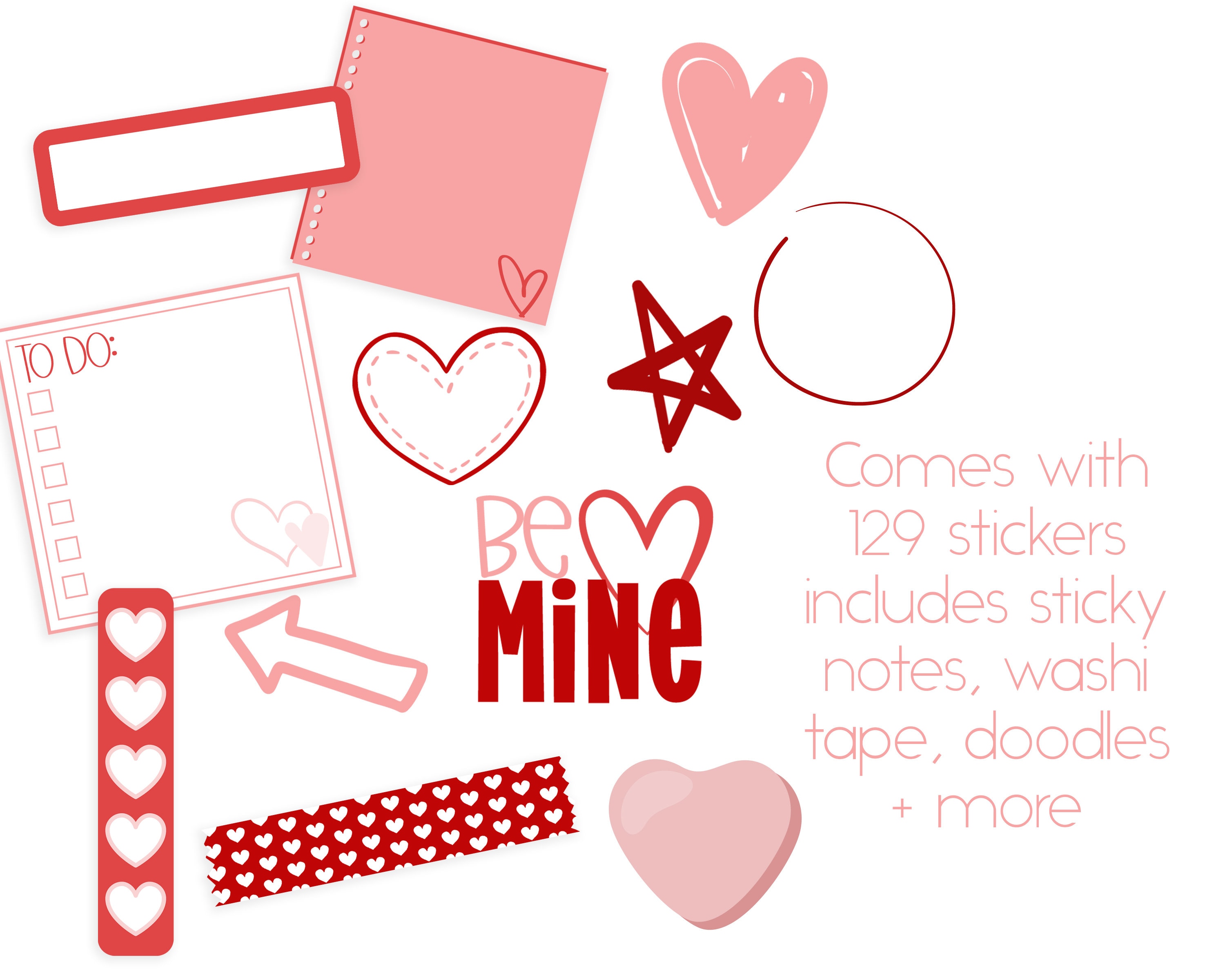 Goodnotes Stickers Kit, Digital Stickers, Goodnotes Planner, Valentines ...