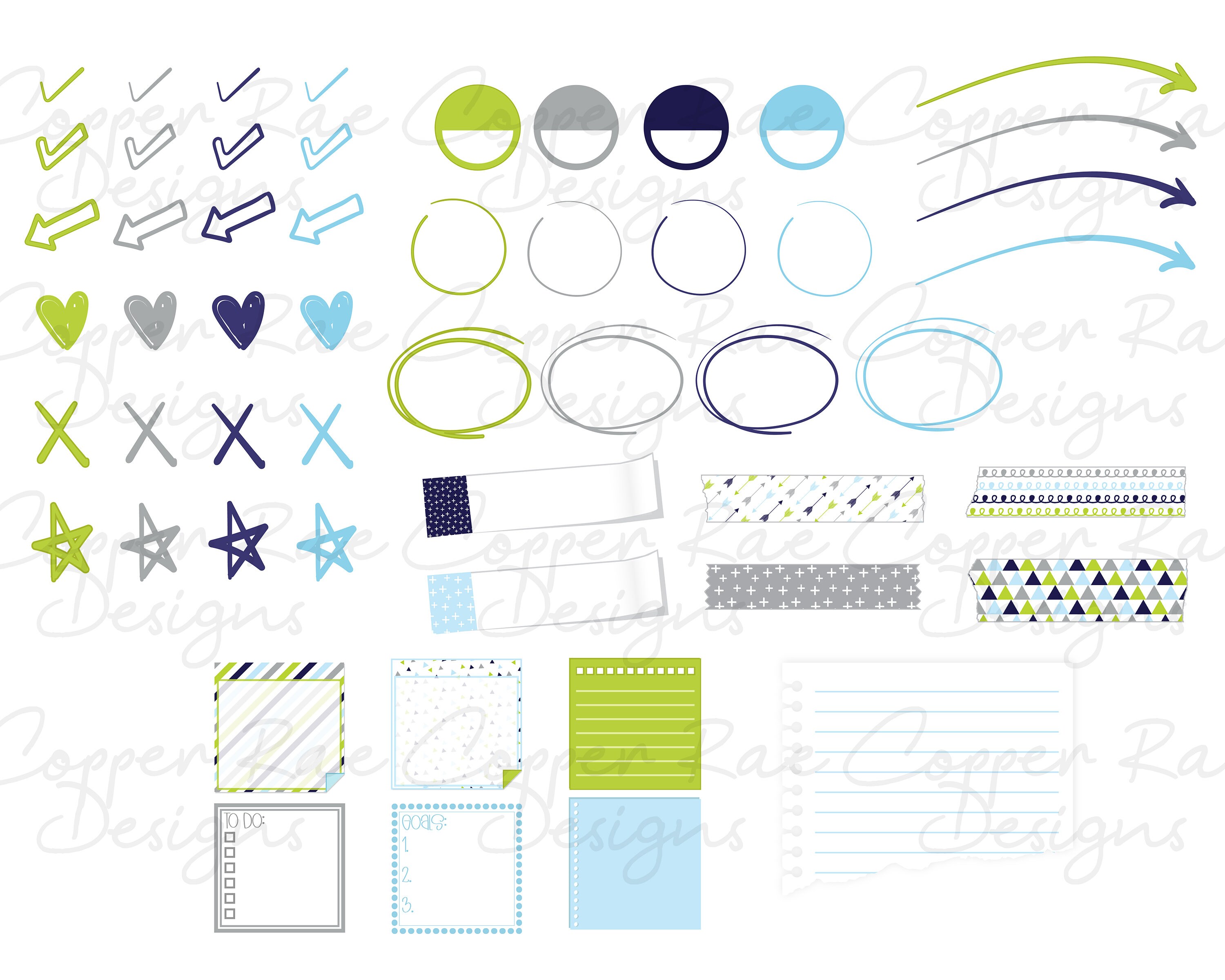 Goodnotes Stickers Kit Digital Stickers Goodnotes Planner | Etsy