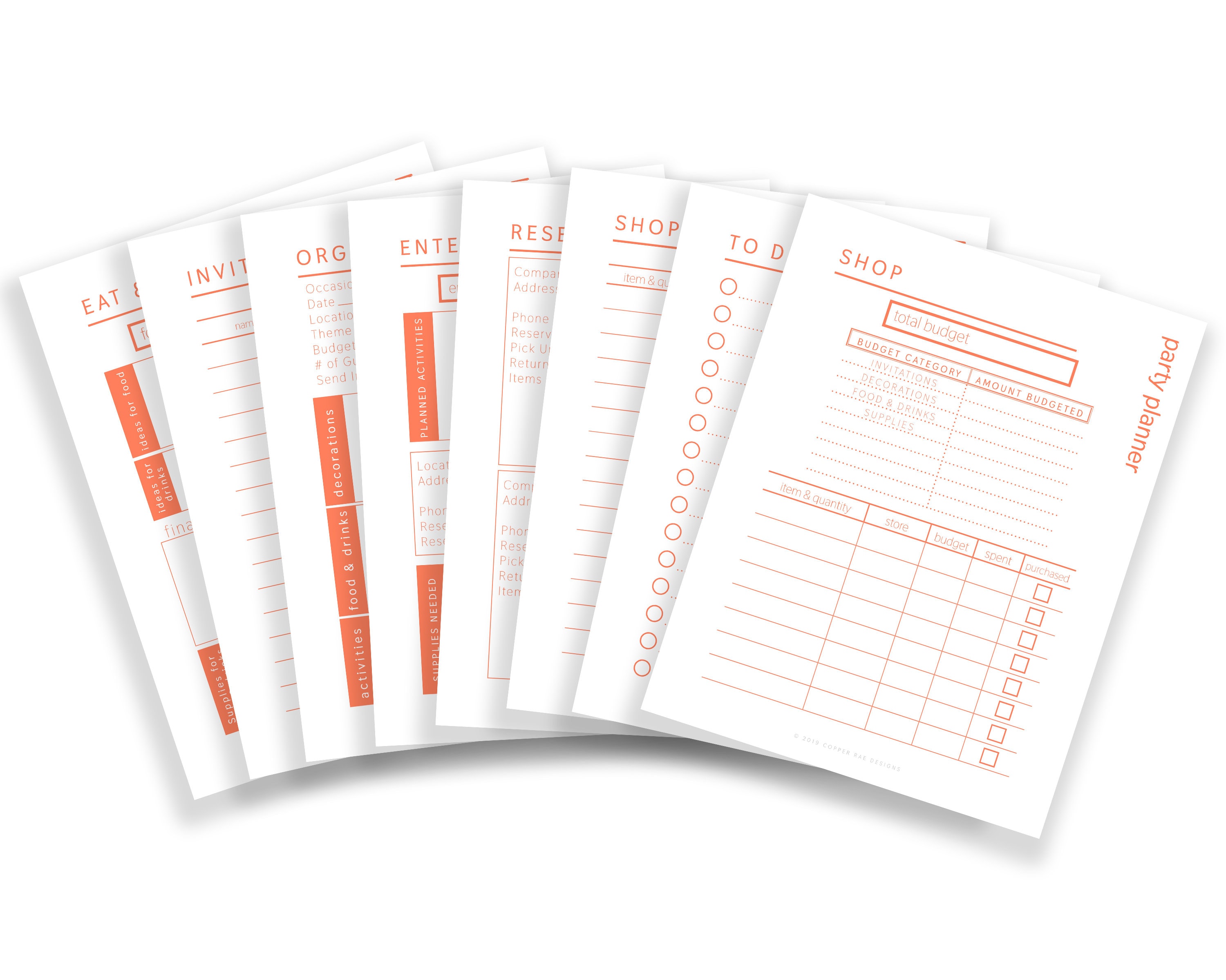 Party Planning Printable, Party Planning Kit, Birthday Party Planner ...