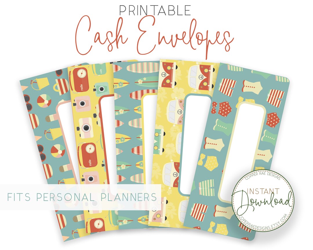 Printable Envelopes, Personal Planner Envelopes, Happy Planner, Filofax ...