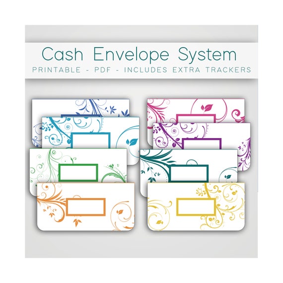 Cash Envelopes Set of 8 Cash Envelope System Cute Cash | Etsy