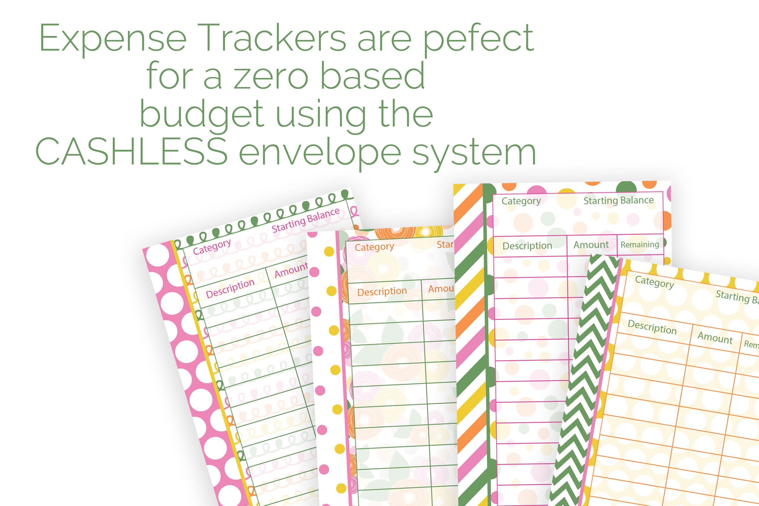 Printable Expense Tracker Spending Tracker Cashless | Etsy