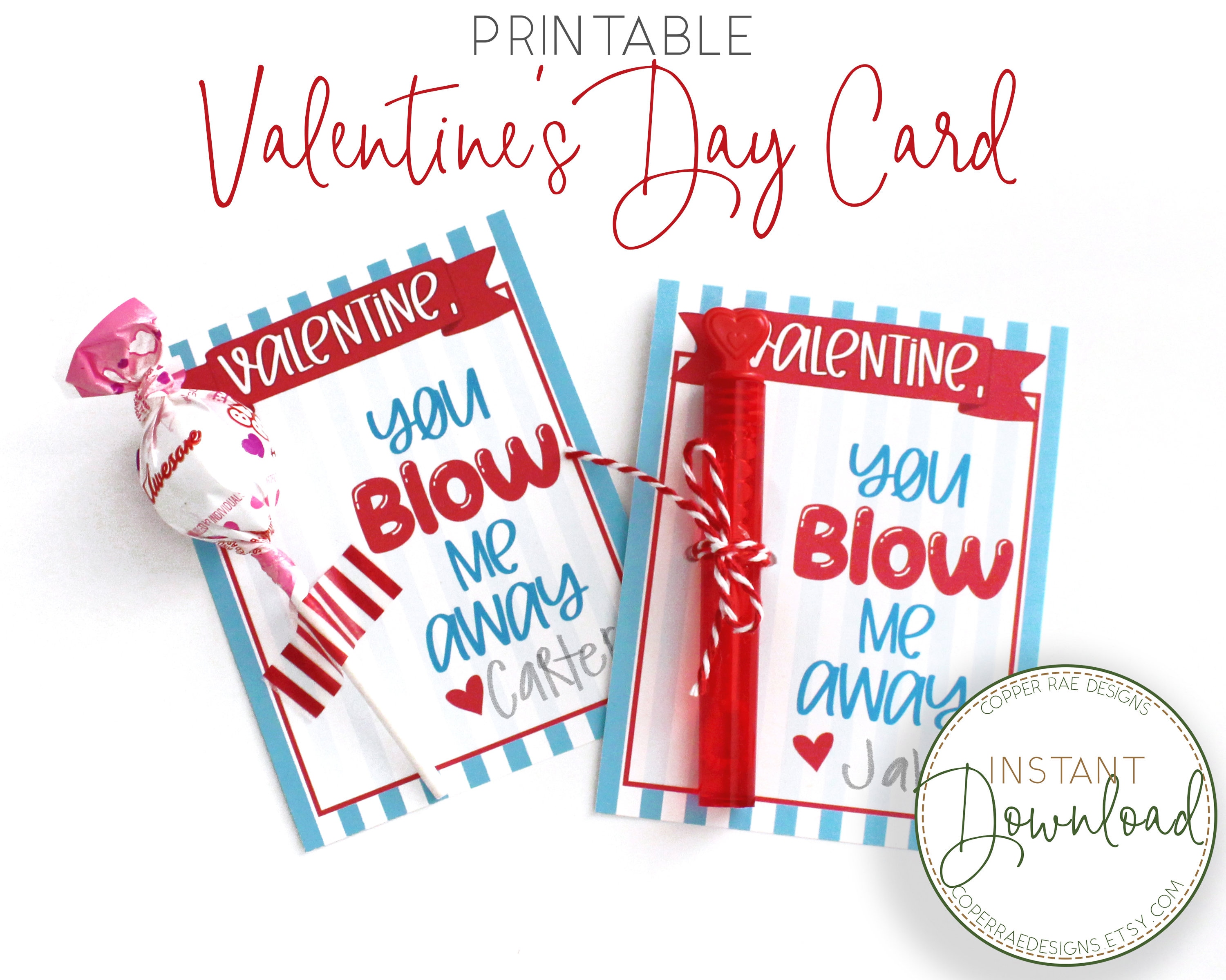 Printable Valentine's Classroom Valentines Kids - Etsy