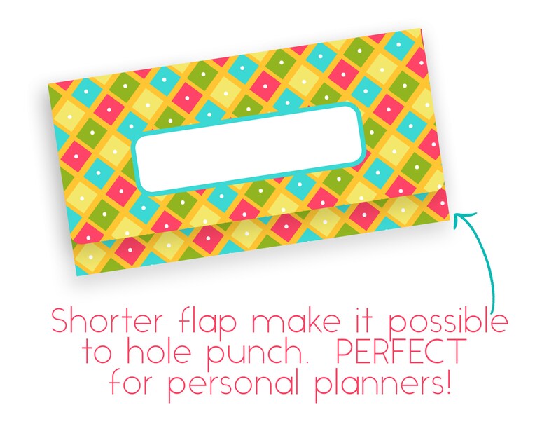 Printable Envelopes, Personal Planner Envelopes, Happy Planner, Filofax ...