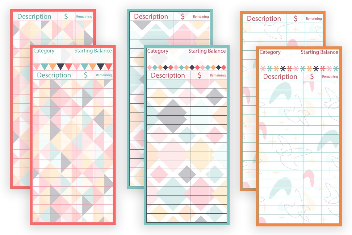 Printable Expense Tracker - Cashless Envelope System - Budget Printable ...
