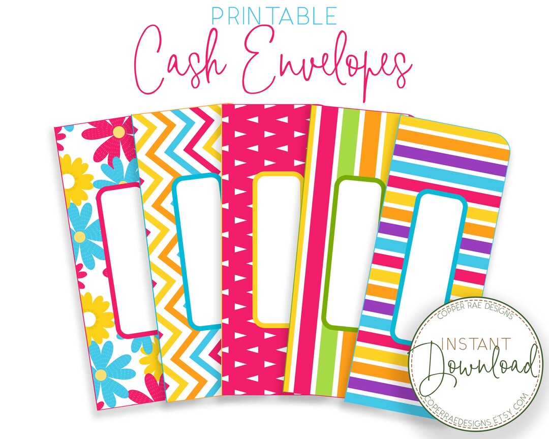 Printable Cash Envelopes for the Cash Envelope Budgeting System - 5 ...