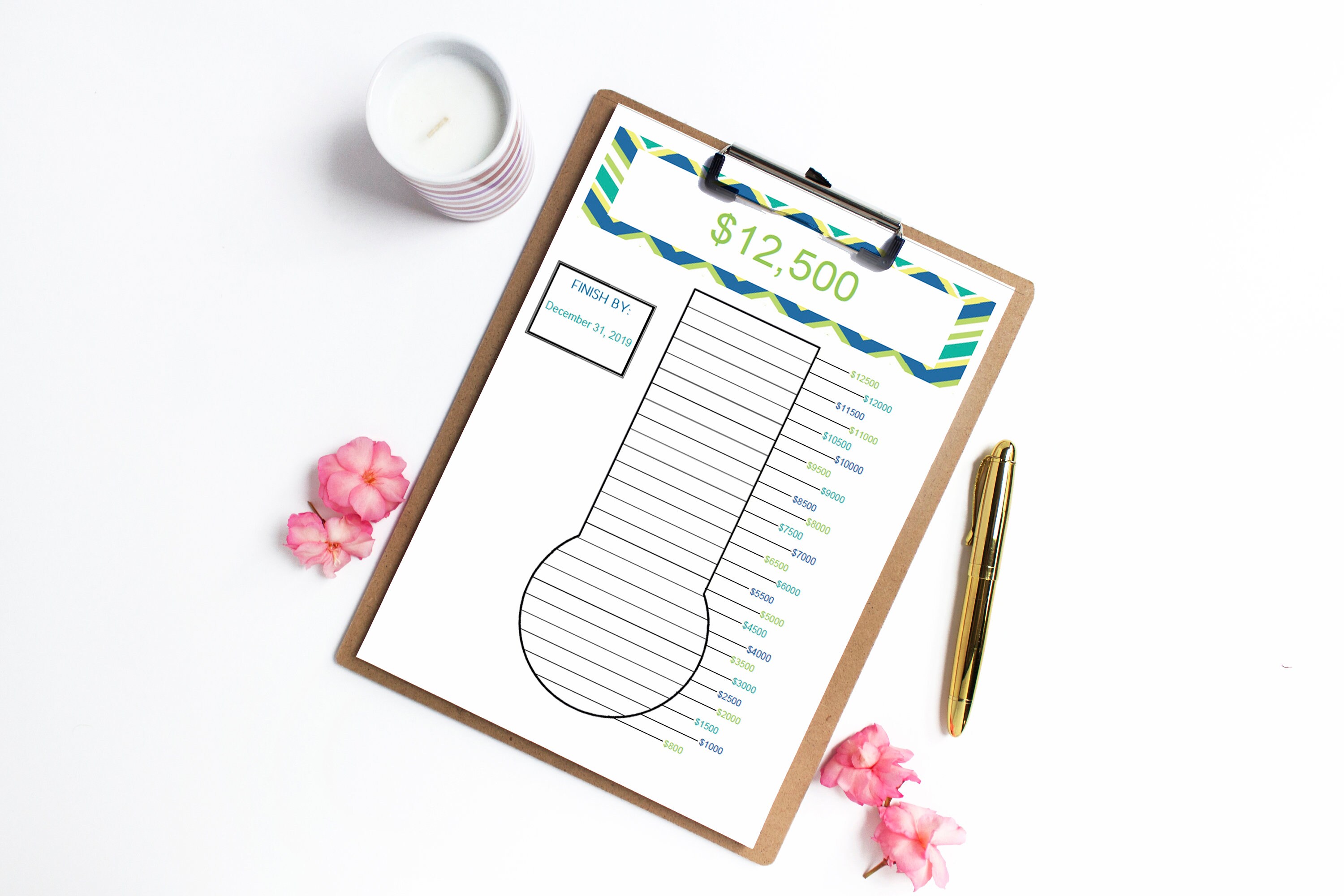 Customizable Savings Tracker Pay off Tracker Goal Tracker | Etsy