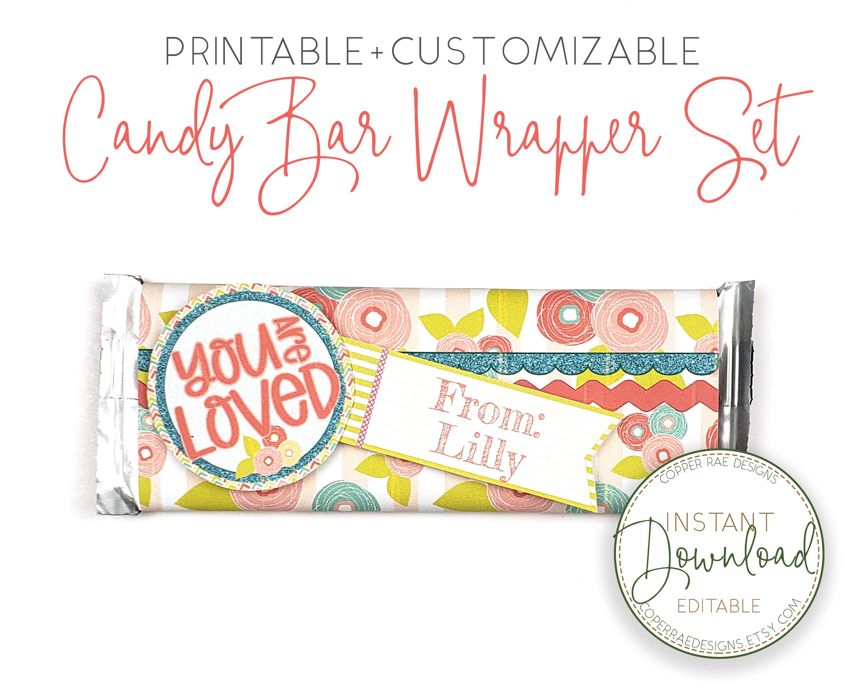 Friend Candy Bar Wrapper Thinking of You Gift Friend Gift | Etsy