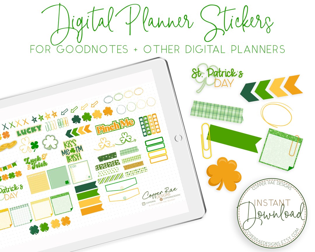 Goodnotes Stickers Kit, Digital Stickers, Goodnotes Planner, St ...