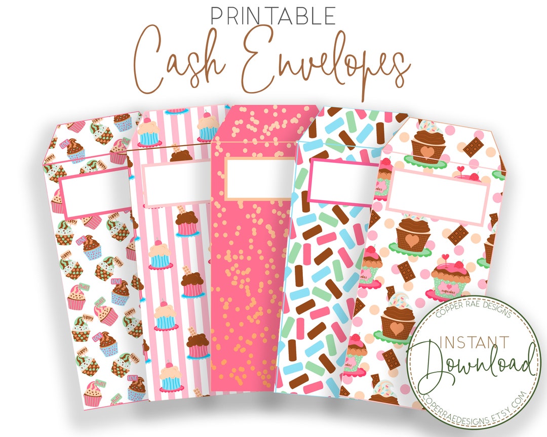Cash Envelopes System - Printable Budget Envelopes - Budgeting ...