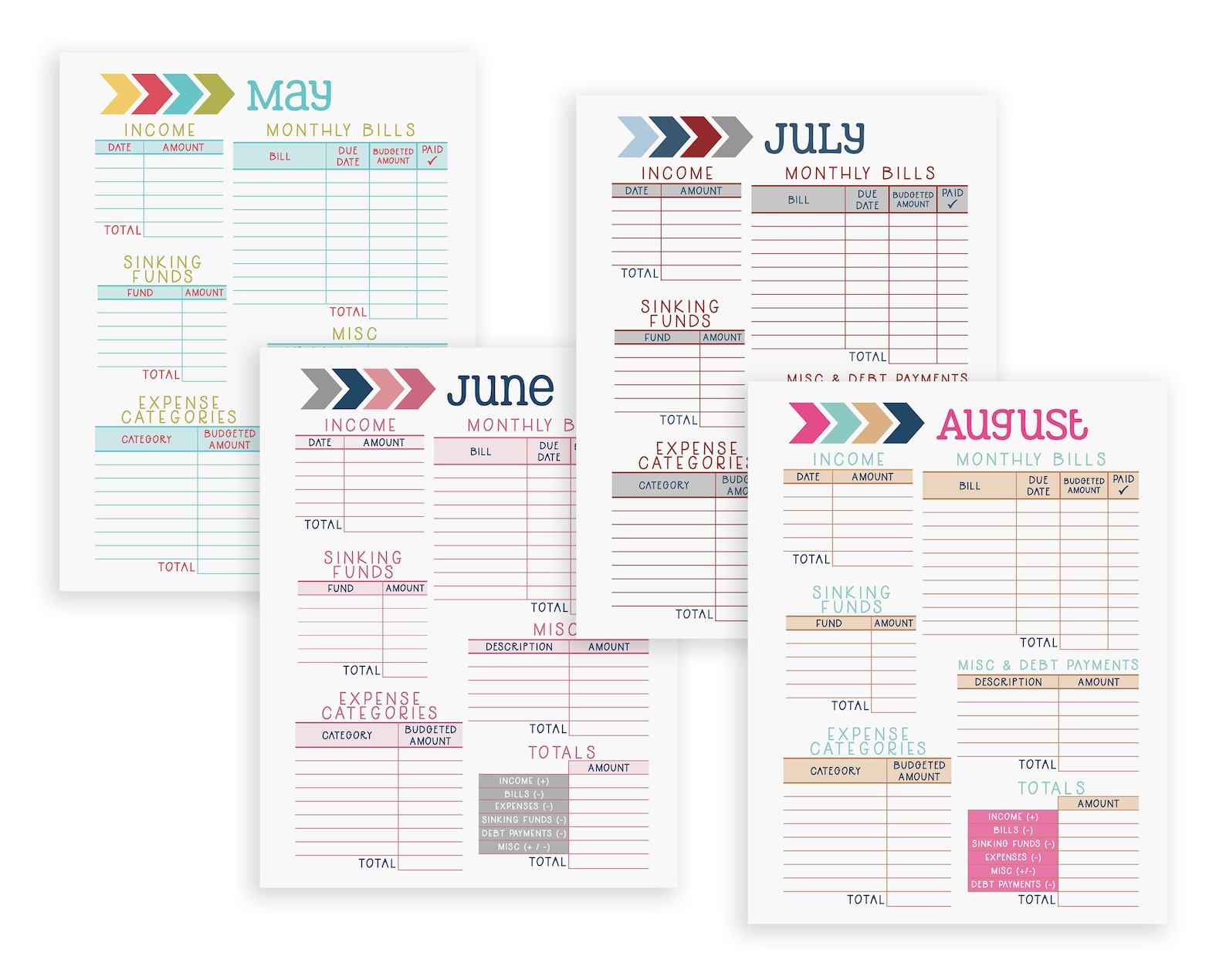 Financial budget planner printables - questpre