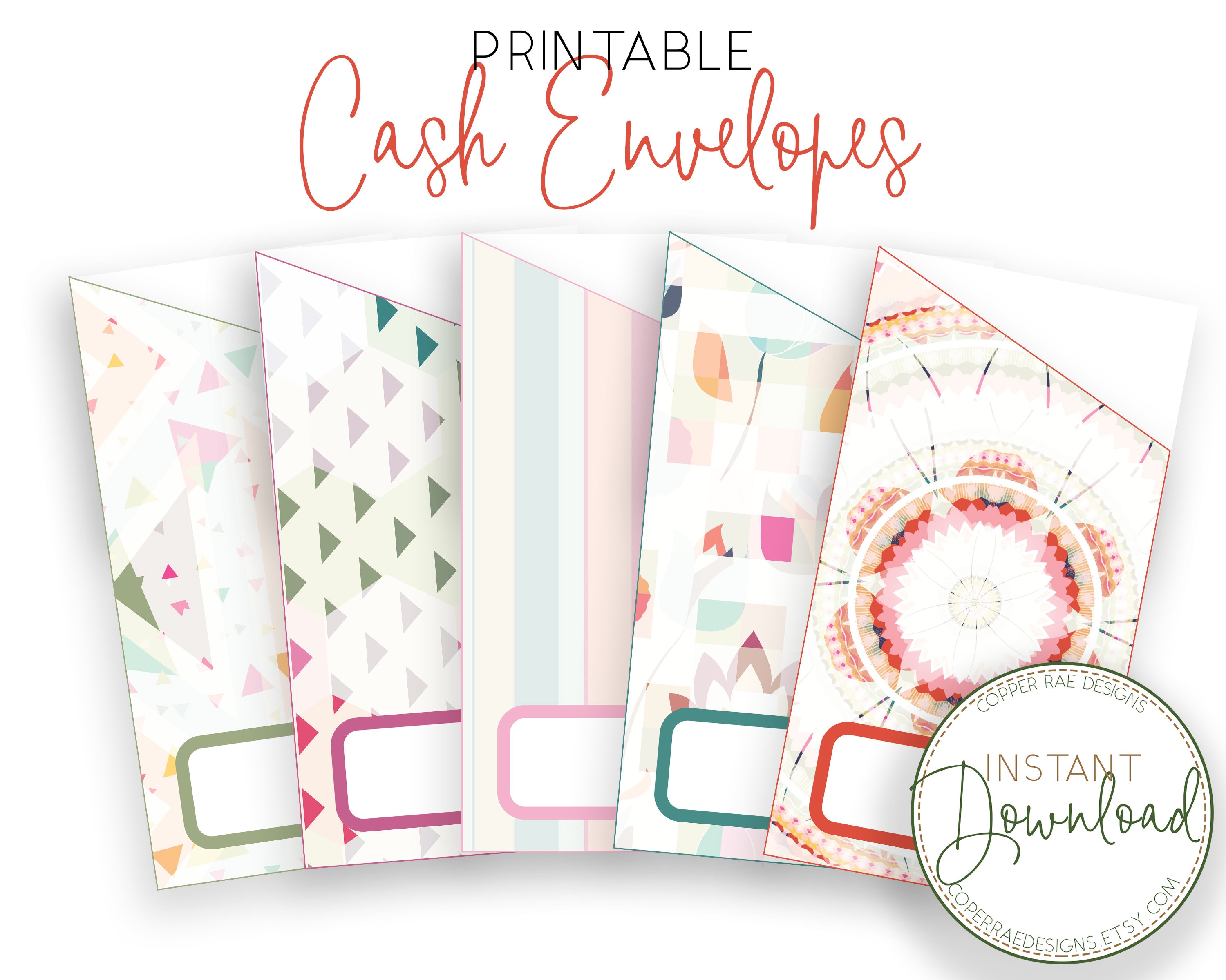 Budgeting Envelopes Cash Envelopes Set of 31 Printable Budget Envelopes ...