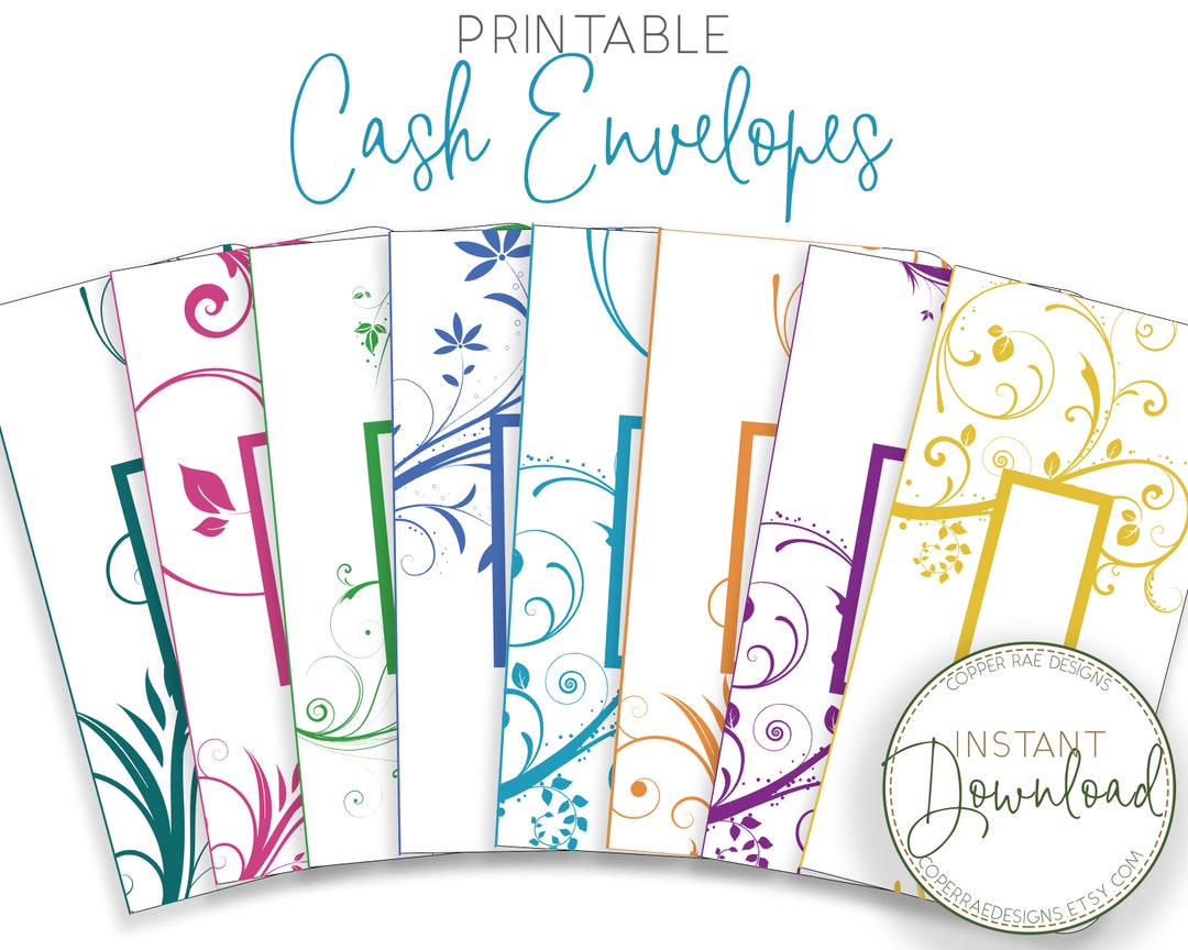 Cash Envelopes Set of 8 | Cash Envelope System | Cute Cash Envelopes ...