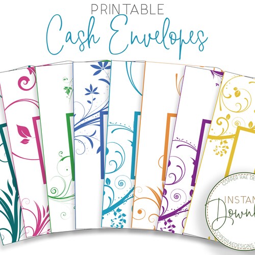 Cash Envelopes PRINTABLE EDITABLE Cash Envelope System - Etsy