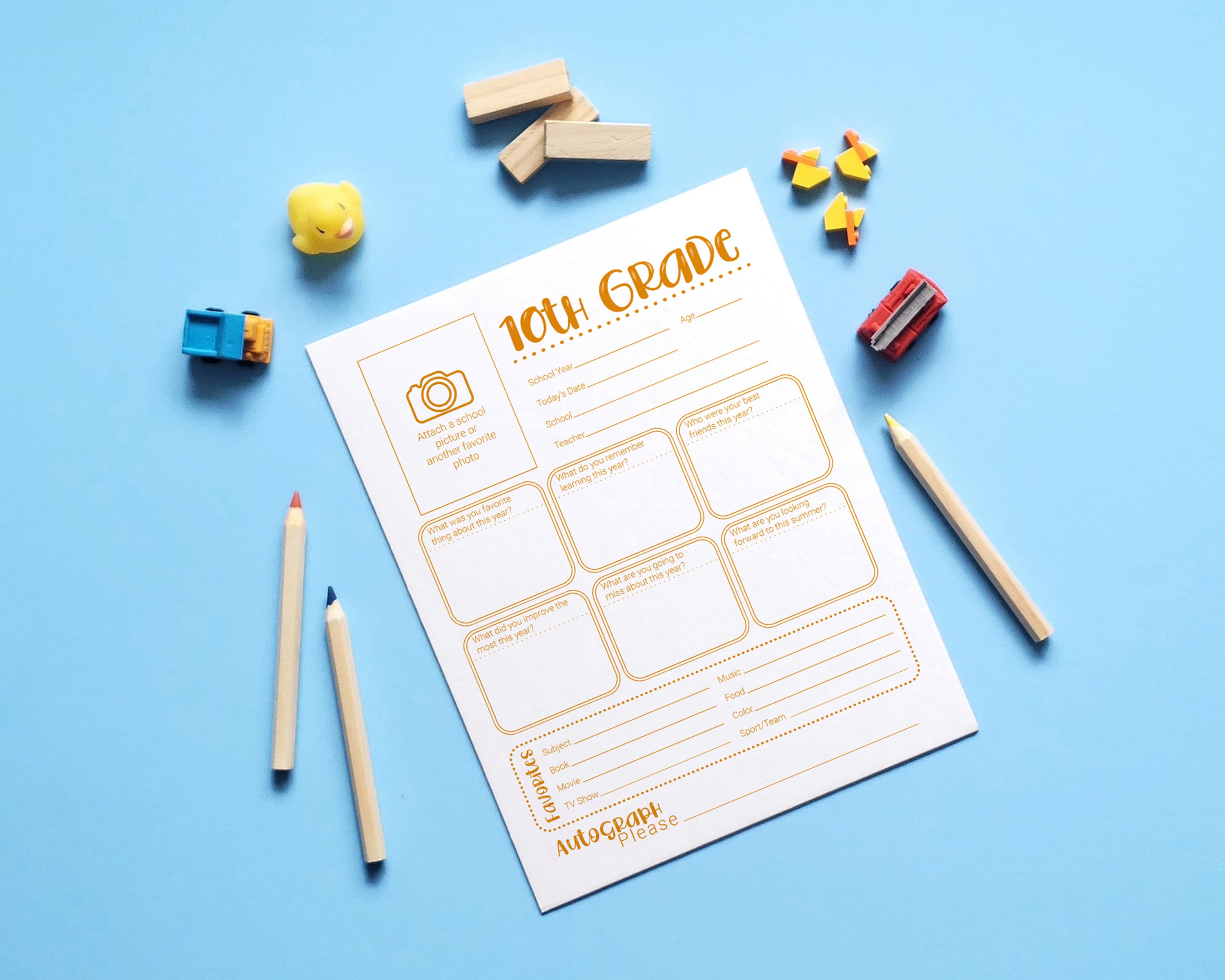 School Memory Book Kid's Memory Journal Kid's | Etsy