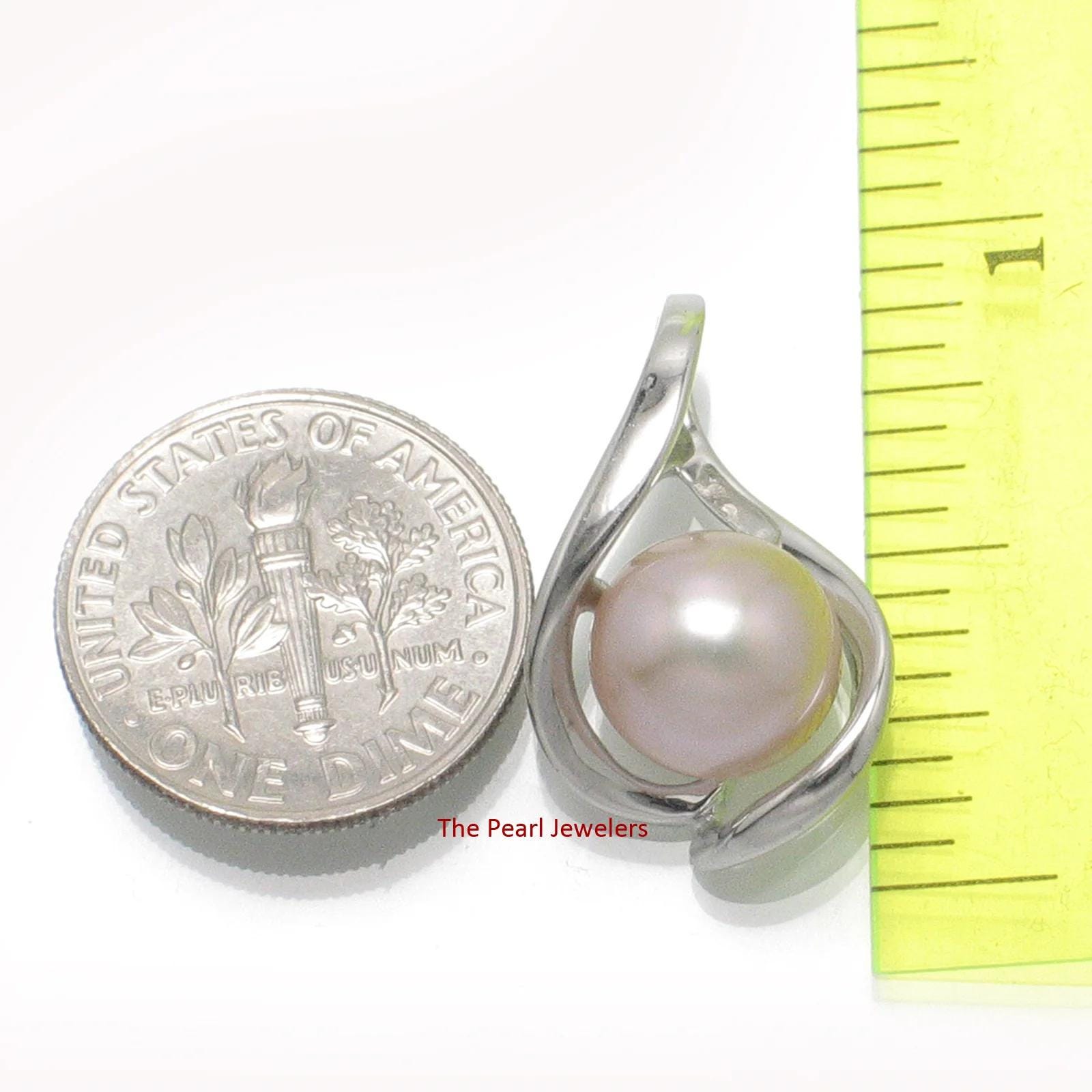 Sterling Silver 925 Pink Pearl Pendant - Etsy