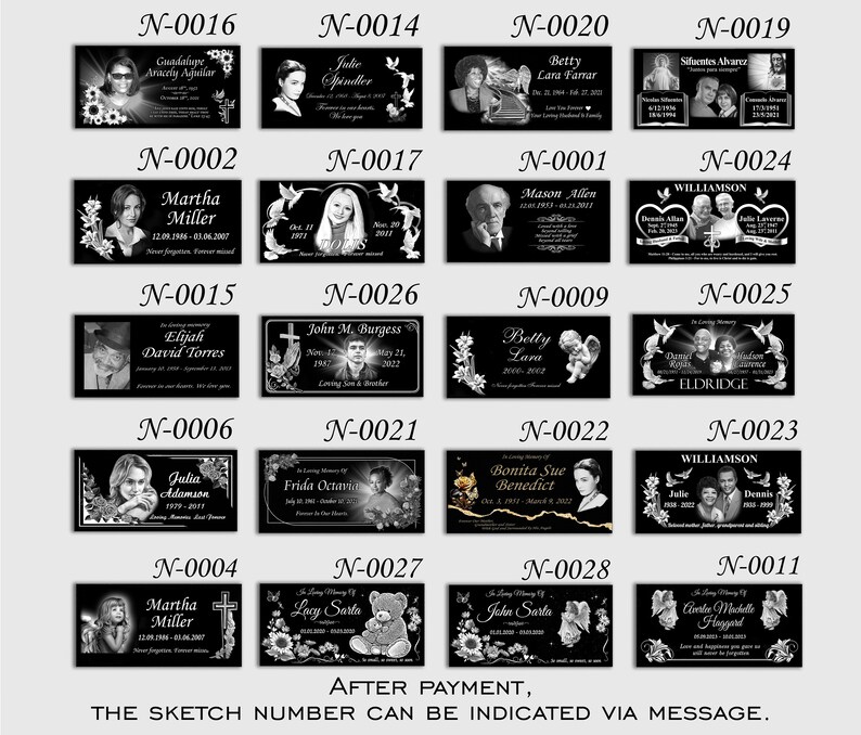12x24x3 Inch Human Headstone, Tombstone, Grave Marker, Black Granite ...
