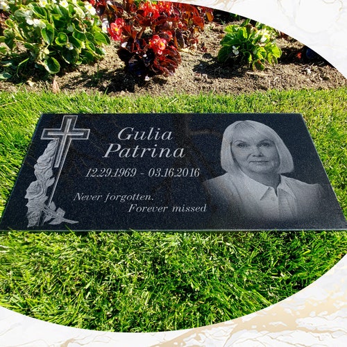 12x24x0.45 Human Headstone Tombstone on the Grave Marker - Etsy