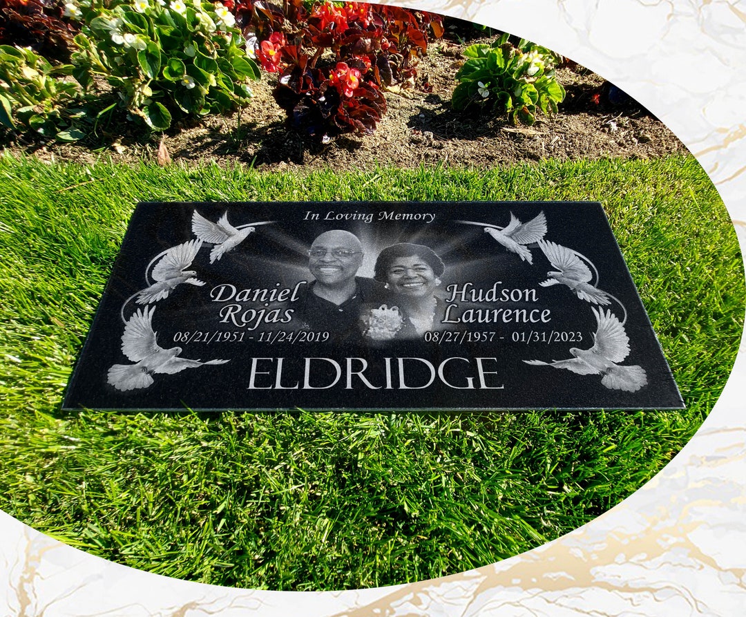 12x24x0.75 Human Headstone, Tombstone on the Grave Marker Granite ...