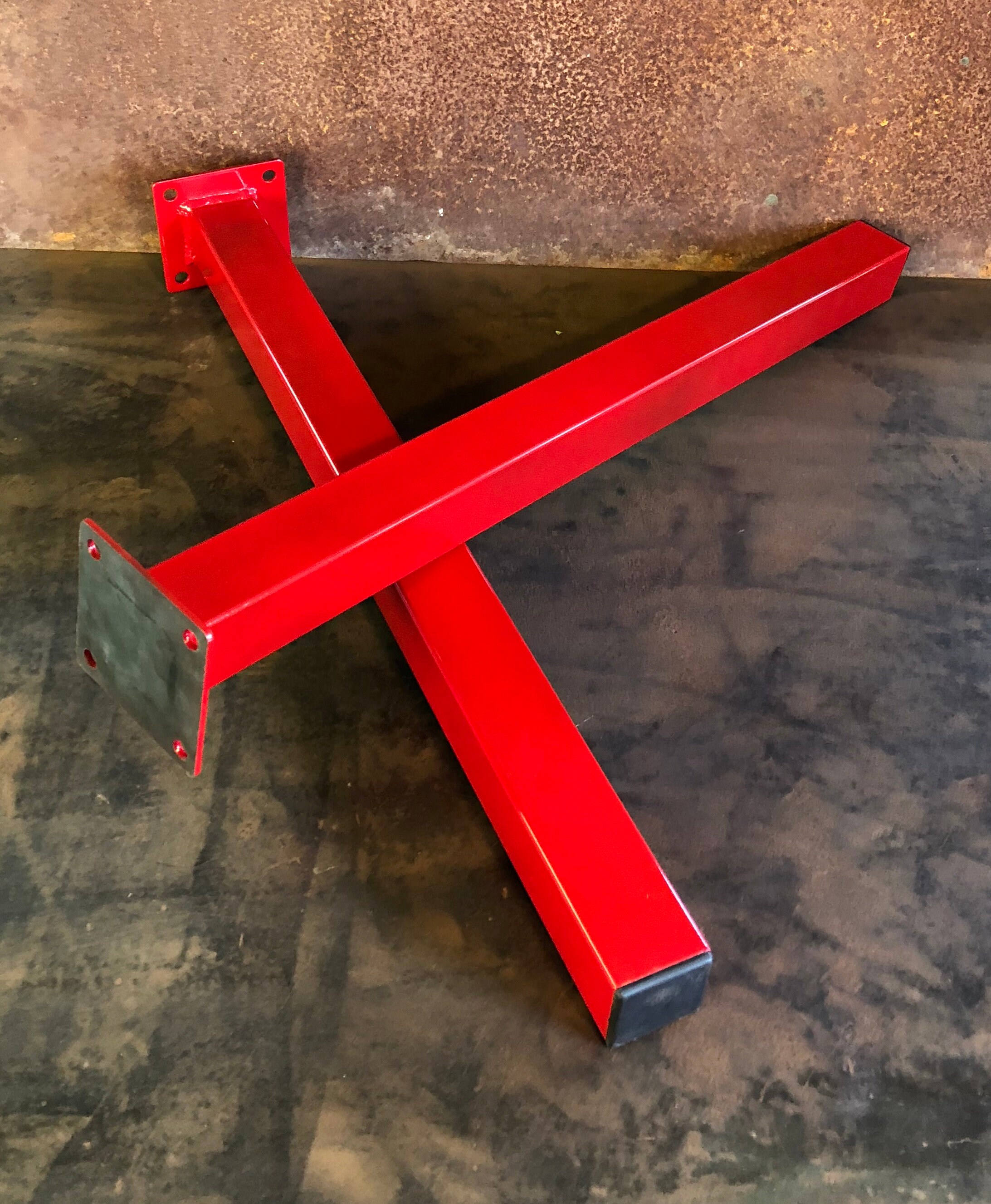 Metal Table Legs, 2x2 Single Post, Red (set of 4) - Etsy