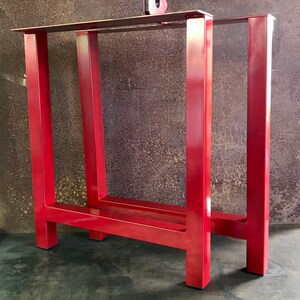 Metal Table Base, 2x2 H Red (set of 2) - Etsy