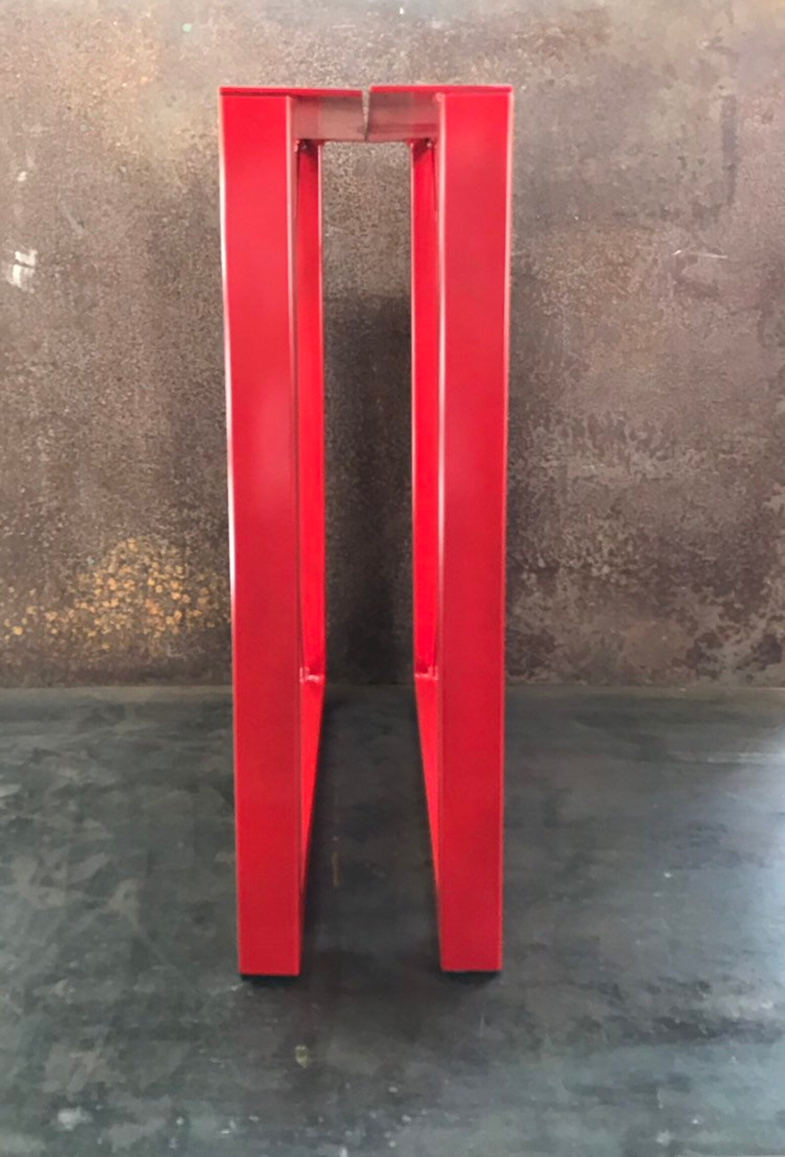 Metal Table Legs, 2x2 U W/ X Red (set of 2) - Etsy