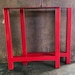 Metal Table Base 2x2 H Red set of 2 - Etsy