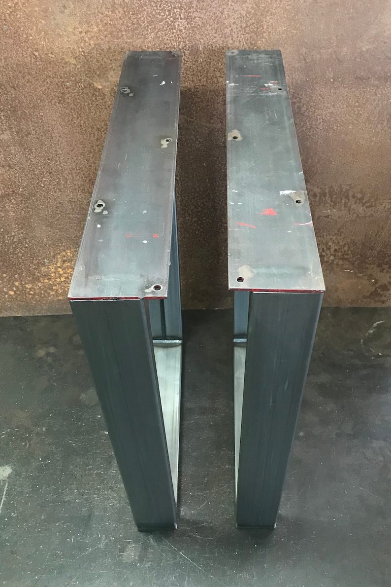 Metal Table Legs, 3x1 Taper Raw (set of 2) - Etsy