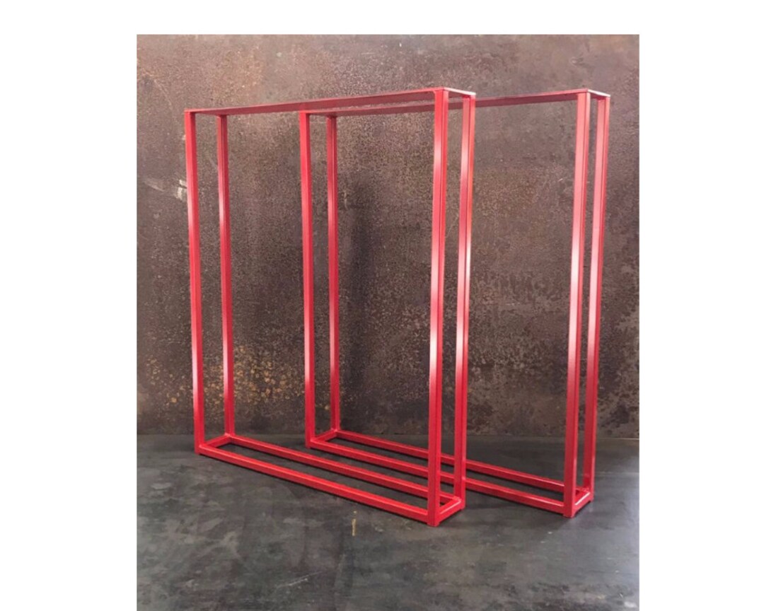 Metal Table Legs, 5/8 U Red (set of 2) - Etsy