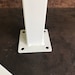 Metal Table Legs 2x2 Single Post Flat White set of 4 - Etsy